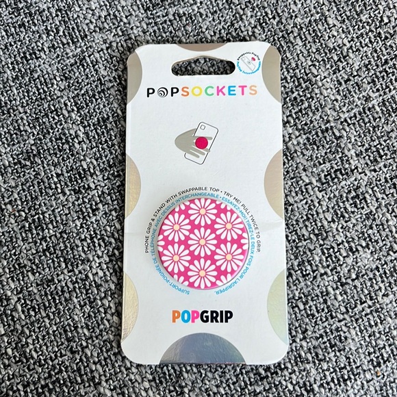 PopSocket | Cell Phones & Accessories | Daisy Mod Pink Spring Flowers Pop Socket | Poshmark